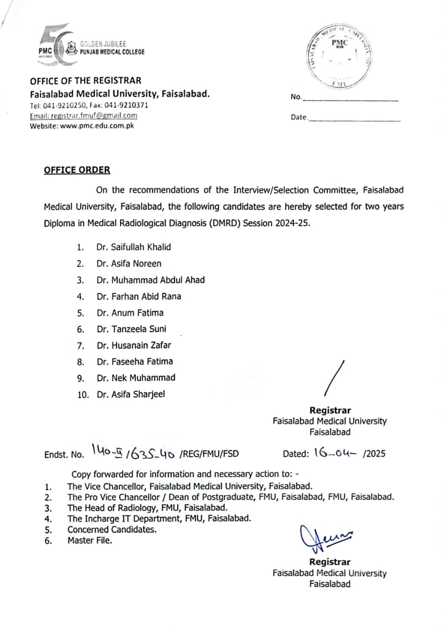 Faisalabad Medical University, Faisalabad